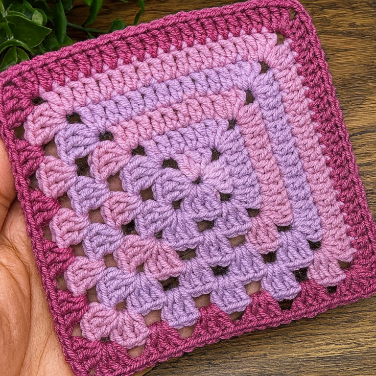 Beautiful Crochet Square Pattern – Free Tutorial - Dreamy Crochet
