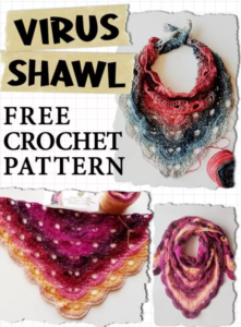 Virus Shawl Crochet Pattern - Dreamy Crochet
